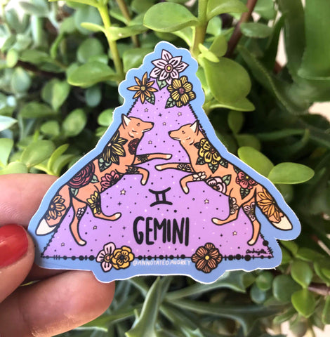 Gemini Zodiac Animal Sticker – ANNOTATED AUDREY