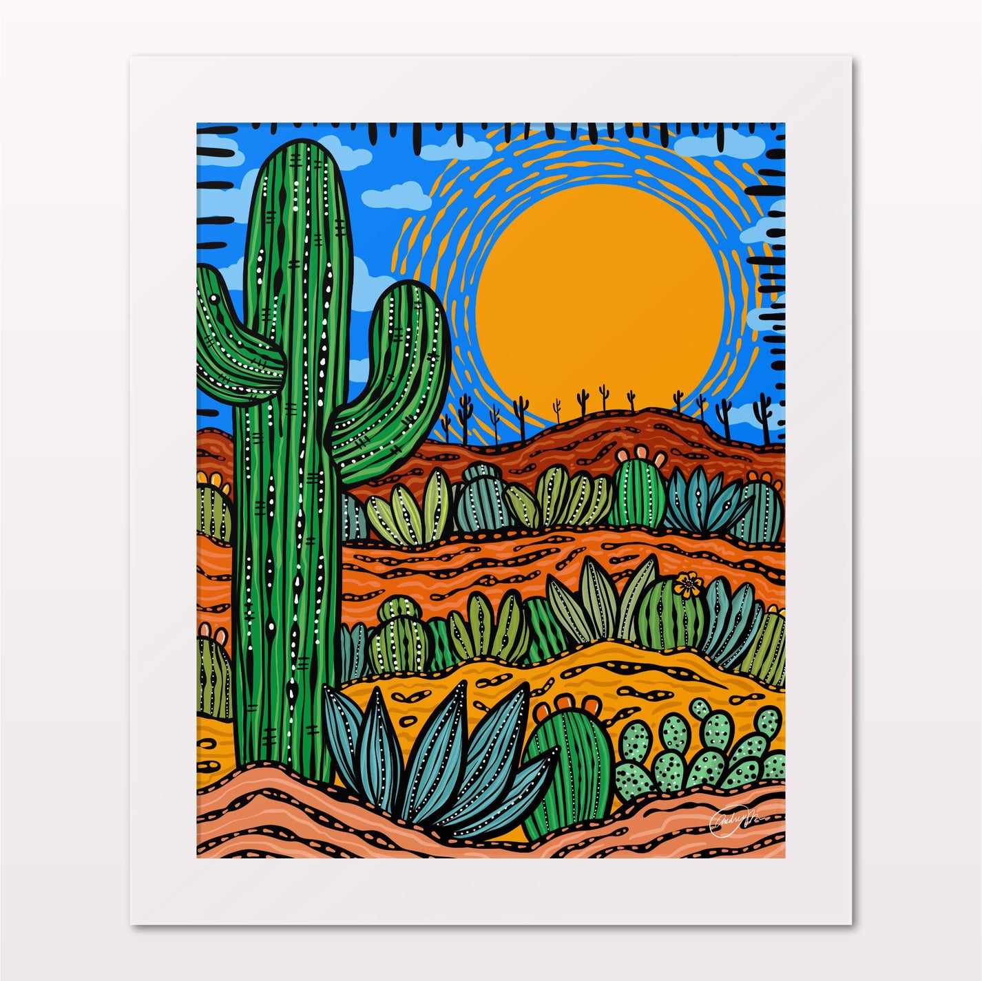 Art Print - Golden Sunrise – ANNOTATED AUDREY